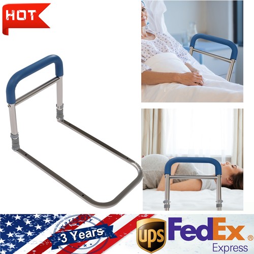 Bed Side Handrail Safety Rails Hand Guard Grab Bar Bed Assist Fit ...