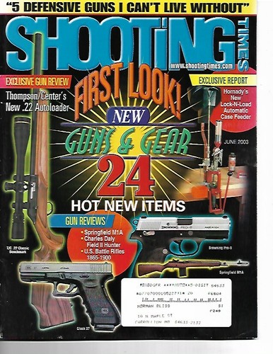 Shooting Times Gun Reviews June 2003 New Guns and Gear 24 Hot New Items ...