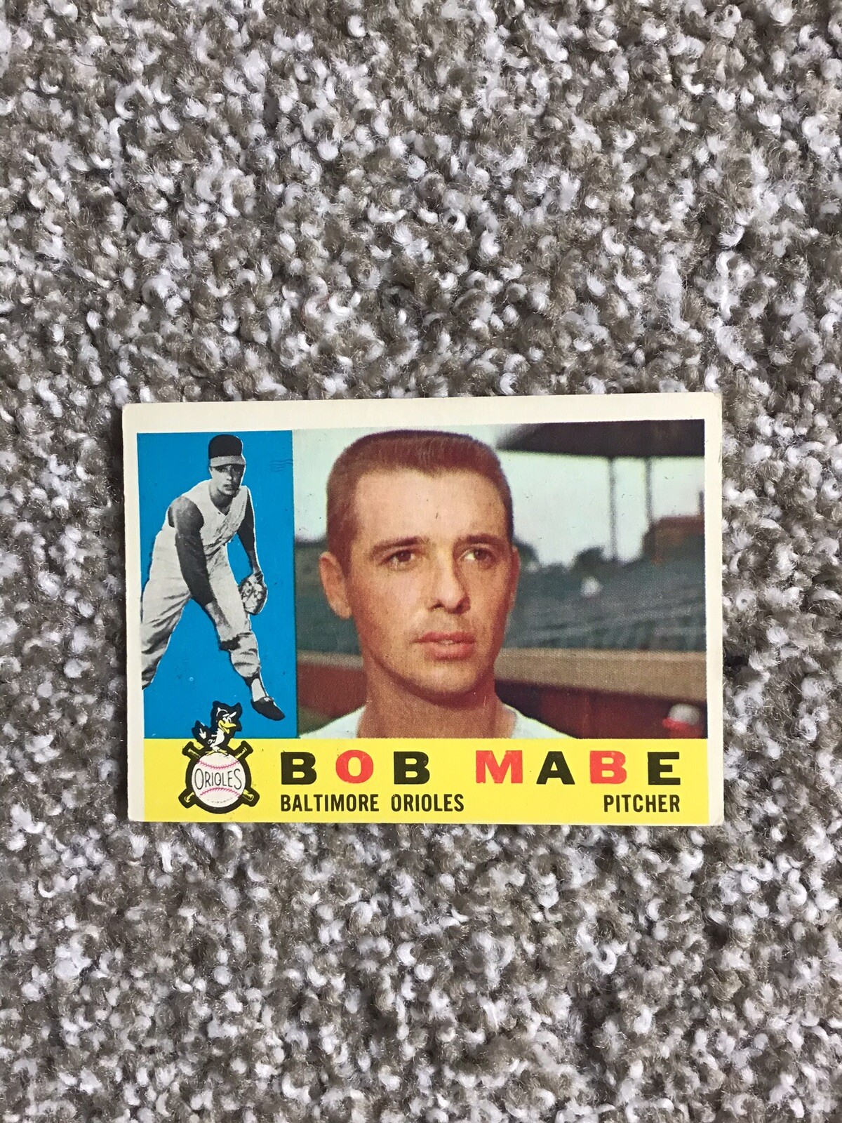 BALTIMORE ORIOLES 1960 TOPPS BOB MABE BASEBALL CARD #288 EX-MT NICE | eBay