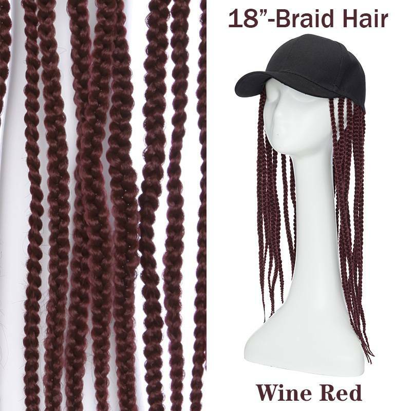100% Natural Baseball Hat Cap Hair Extensions Real as Human Long Curly ...