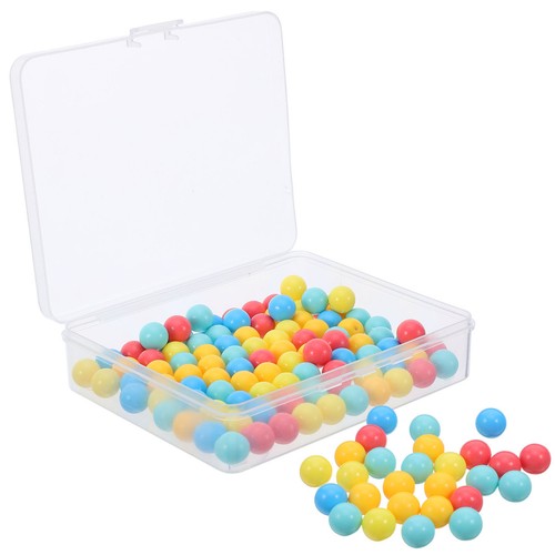 100 PCS Colorful Plastic Balls Colored Primary School Counting for Kids ...