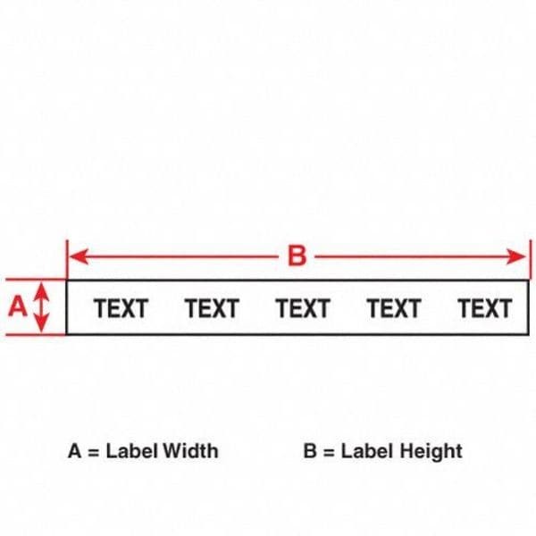 Brady Ptl-57-412 Thermal Transfer Label, White, Labels/Roll: Continuous ...