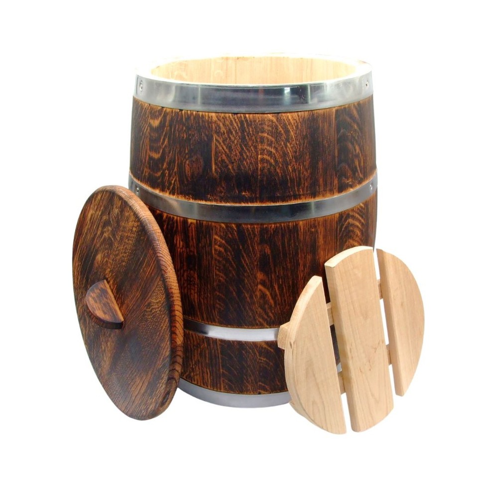 Oak Barrel for Fermentation – Pickling Barrel, Wooden Barrel, Wooden ...