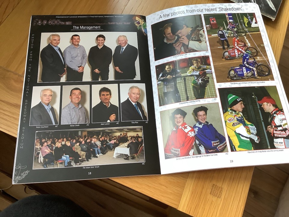 Belle Vue Peter Craven and Ivan Mauger Farewell To Scotland Programmes ...