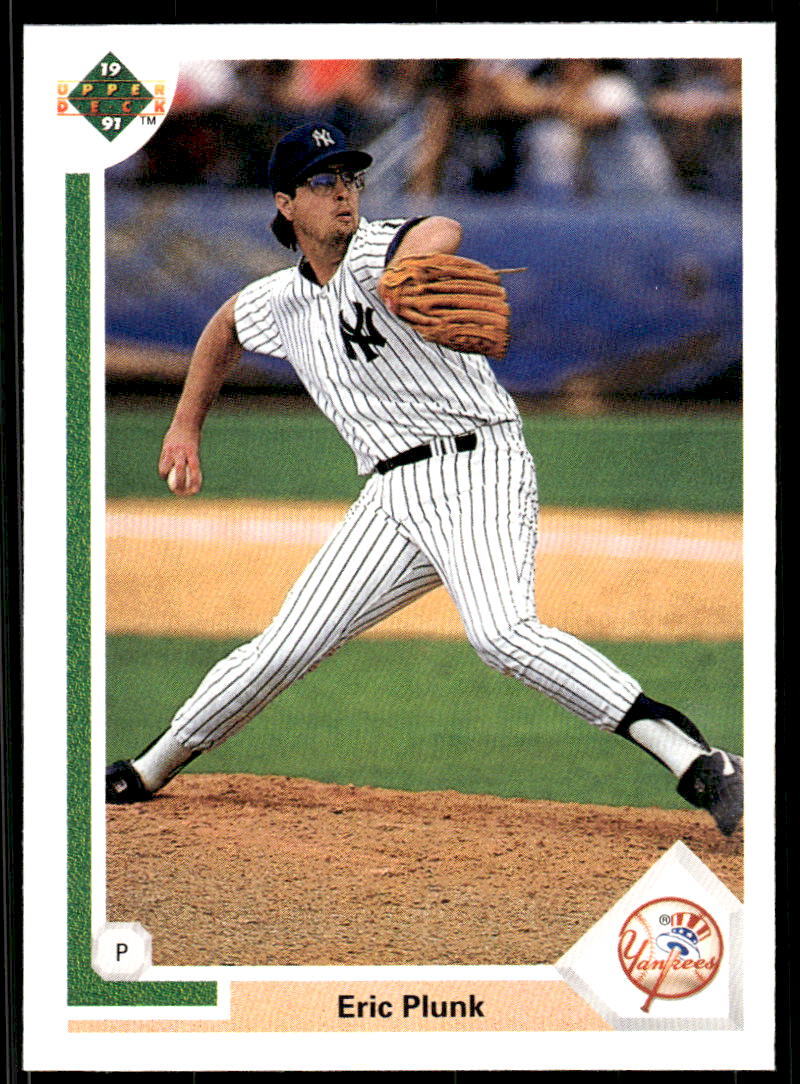 1991 Upper Deck 695 Eric Plunk New York Yankees Baseball Card | eBay