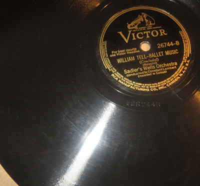 78RPM 2 disc set Victor Sadler's Wells, William Tell Ballet Pts 1 - 4 ...
