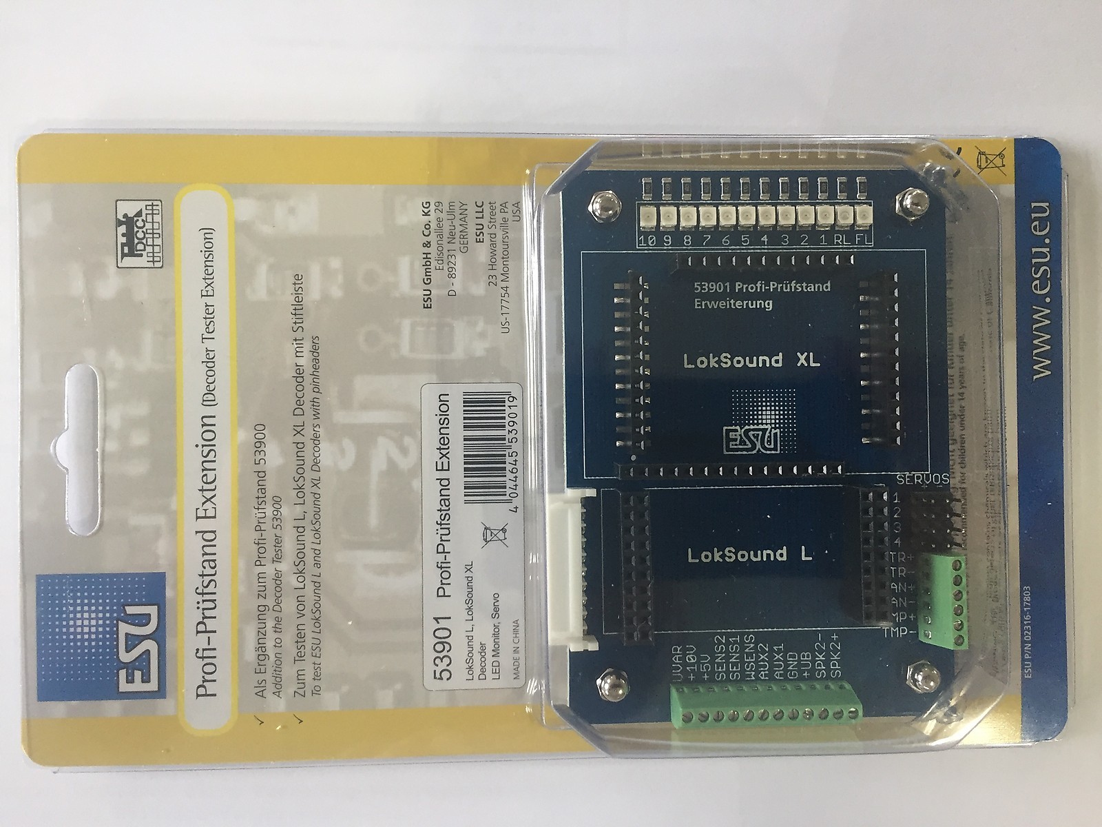 ESU 53901 Profi-Prüfstand Extension V2 für Decoder | eBay