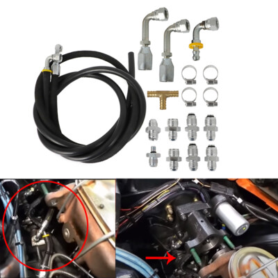 STEERING HOSE HOOKUP KIT FOR HYDROBOOST POWER BRAKE BOOSTER KIT +Clamps ...