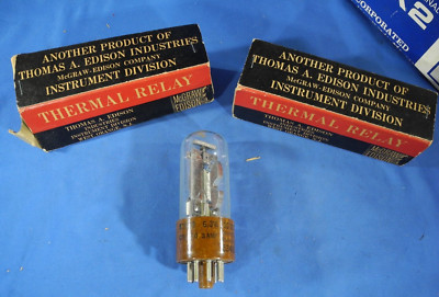 Lot Of 2 Vintage NOS Thermal Relays Edison 501 In Original Box (Free ...