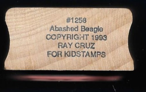 BEAGLE Abashed Droopy PUPPY DOG Breed Ray Cruz KIDSTAMPS #1256 1993 ...