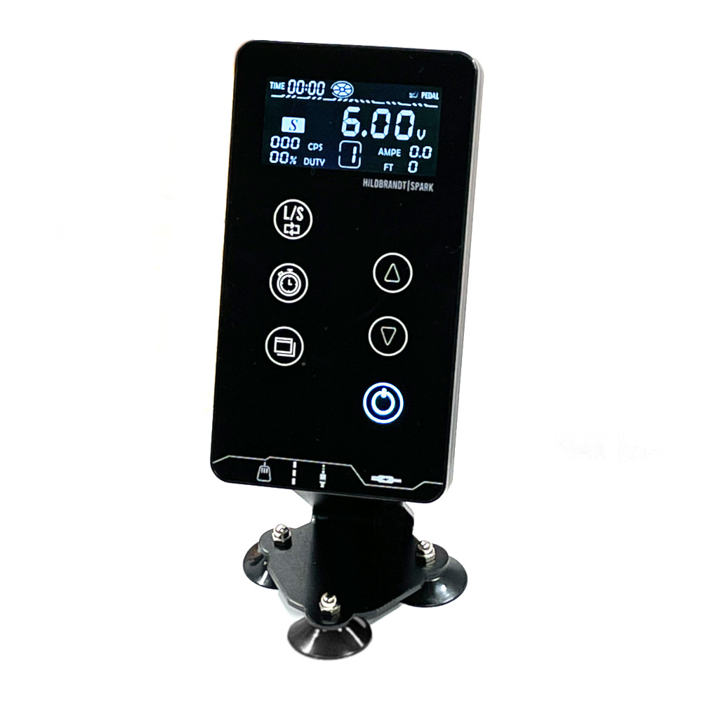 HILDBRANDT SPARK Tattoo Machine Power Supply Digital Liner Shader LCD ...