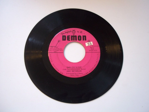 45 RPM 7" Record JODY REYNOLDS - ENDLESS SLEEP / TIGHT CAPRIS - DEMON ...