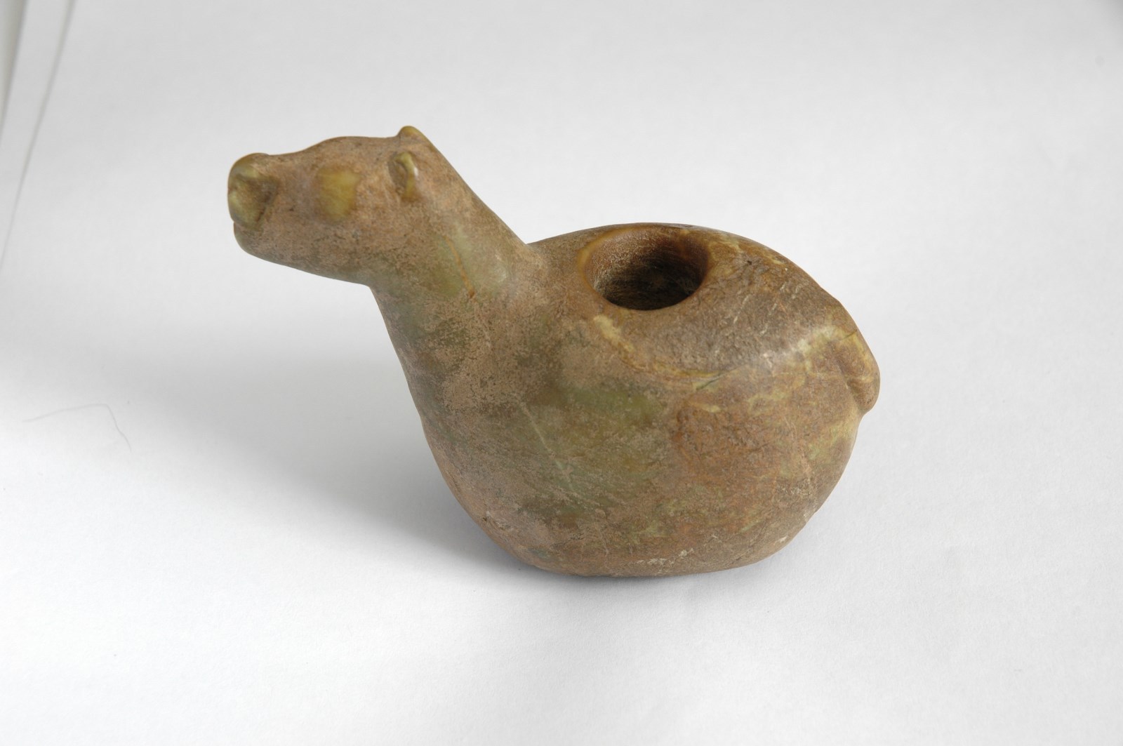 PRE COLUMBIAN INCA LLAMA EFFIGY JADE CEREMONIAL CANOPA, STONE Artifact ...