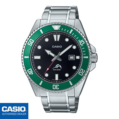 CASIO MDV-106B-1A3 METAL⎪MARLIN VERDE⎪Casio Duro⎪Correa Metal Original ...