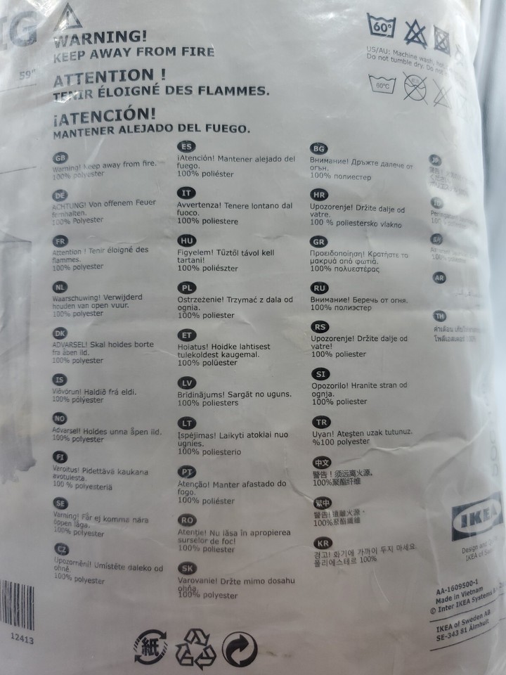 AUTHENTIC IKEA 12413 SOLIG 101.481.57 BED CANOPY MOSQUITO NET. BRAND ...