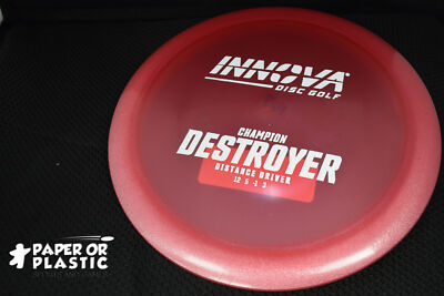 Innova Champion DESTROYER Disc Golf 168 G Distance Driver Maroon NEW ...