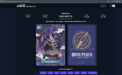 Gecko Moria SP (ST03-004) AOG 10 One Piece Two Legends | eBay