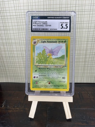 2002 Pokémon Neo Destiny Light Venomoth #53/105 CGC 5.5 Excellent+ WOTC ...