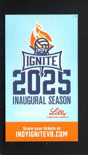 Indy Ignite 2025 Home Pocket Schedule PVF | eBay