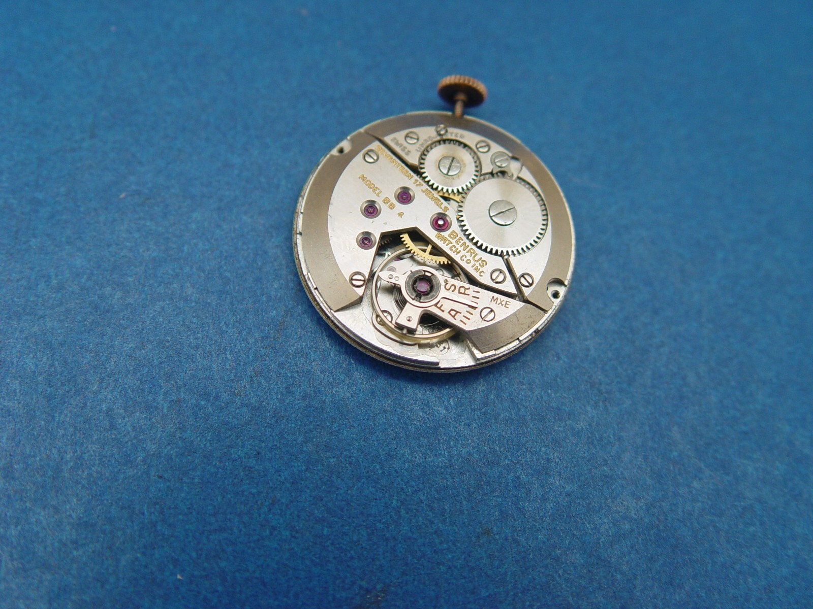 *5ERVICED* M *BENRUS* 50's **PINK (ROSE)** RGP BEZEL S.S. BACK ...