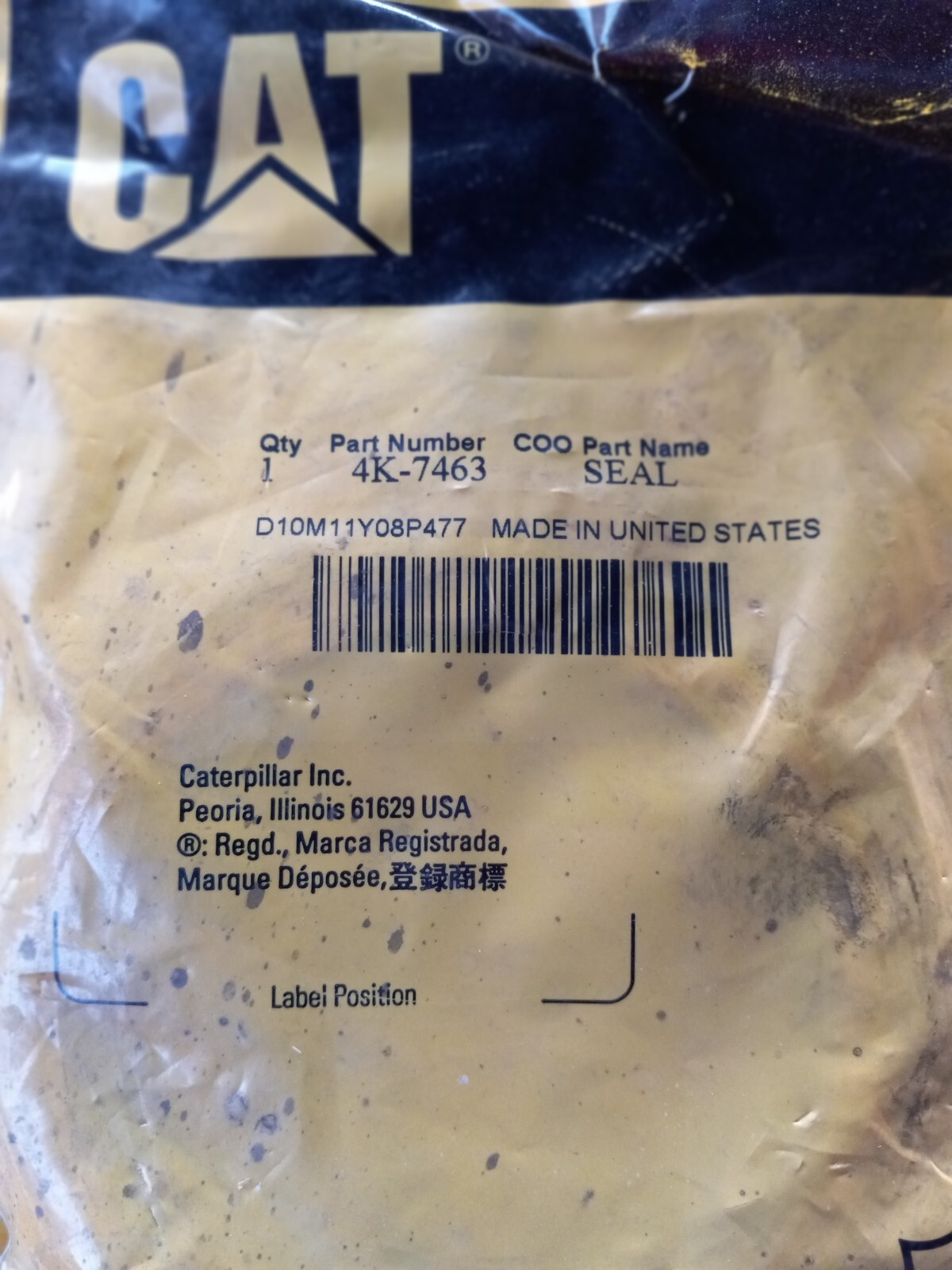 4K-7463: 76.20MM RUBBER LIP TYPE SEAL | eBay