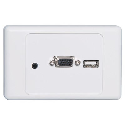 Dynalink VGA Wall Plate Dual Cover - Vertical Plug Connect | eBay