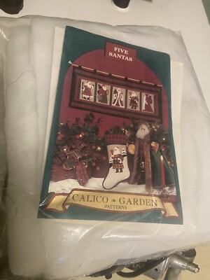 Quilting Kit Calico Garden Five Santa’s Complete Fabric included ...