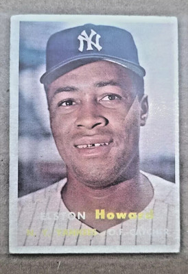 1957 Topps Vintage Baseball Card #82 Elston Howard New York Yankees HOF ...