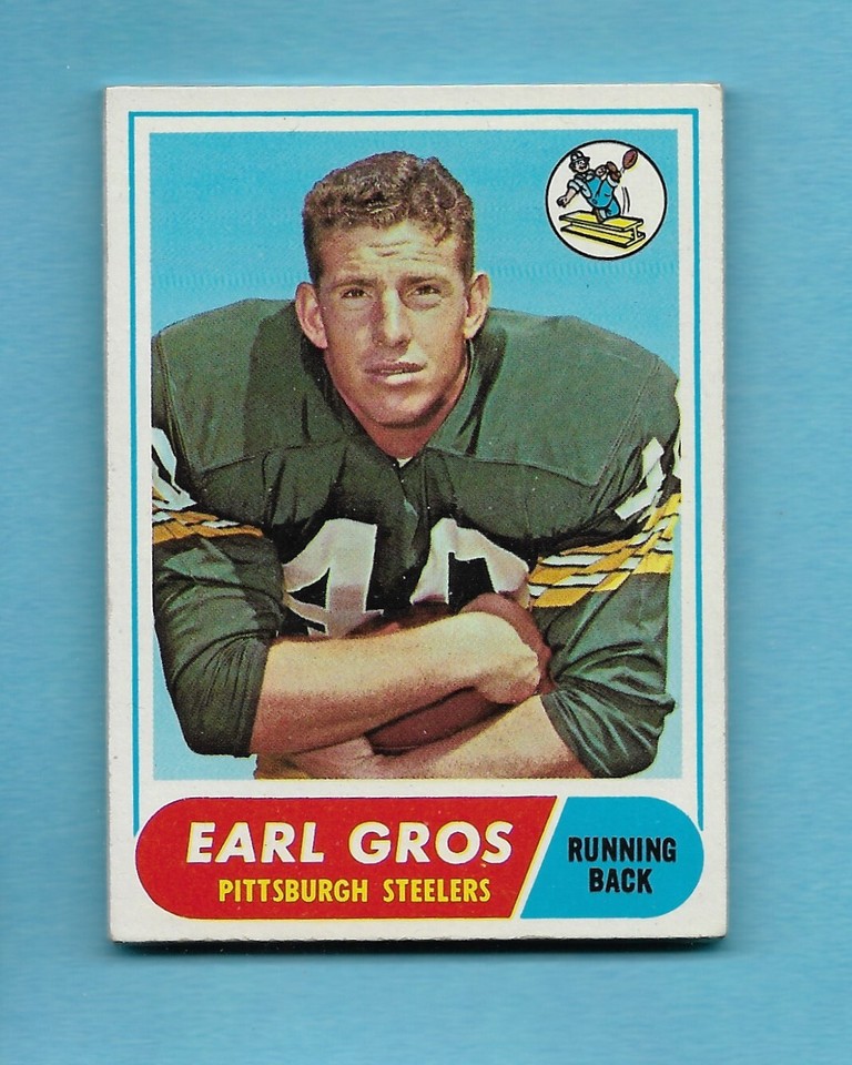 1968 Topps Football Sealed cello 10 Pack #7 Earl Gros Steelers #178 Tom ...