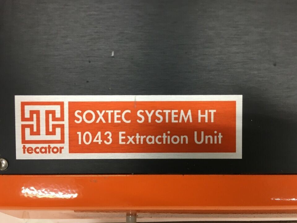 Foss Tecator 1043 Soxtec System HT Extraction Unit 10001891 | eBay