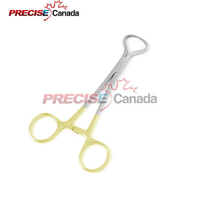 LEWIN BONE HOLDING FORCEPS 7" SERRATED ORTHOPEDIC CLAMP GOLD PLATED ...