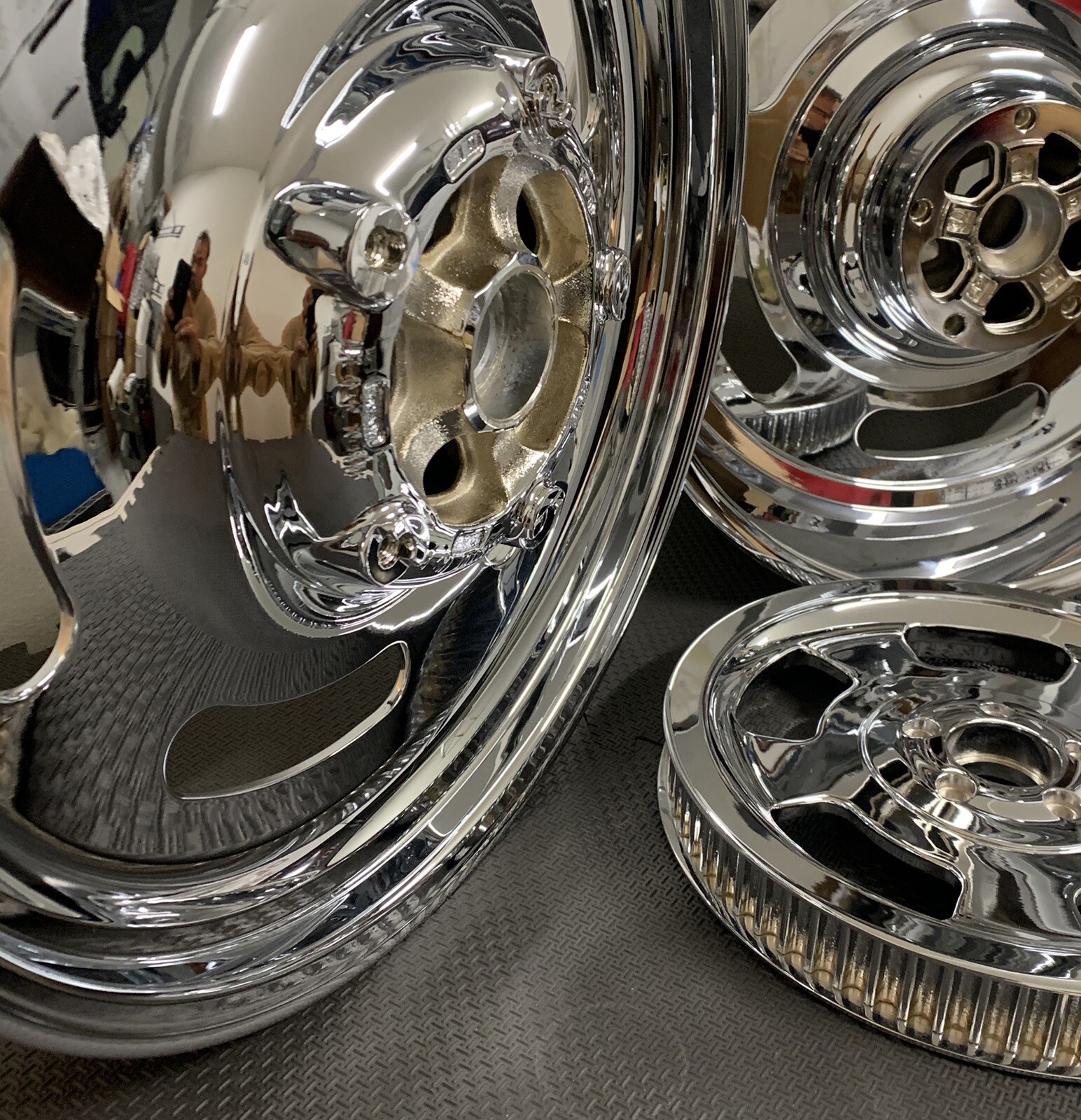 Harley Chrome Slotted Wheels 2007-17 Night Rod Special VROD VRSCDX Rims ...