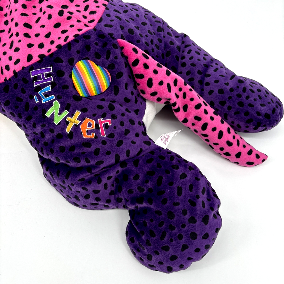Lisa Frank “Hunter” Rainbow Plush Leopard 33” Stuffed Animal Purple ...