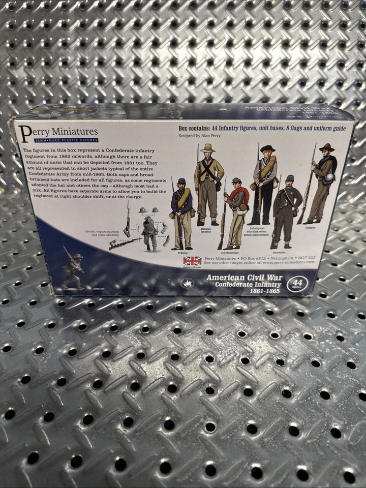 Perry Miniatures: American Civil War Confederate Infantry - 44 Figures ...