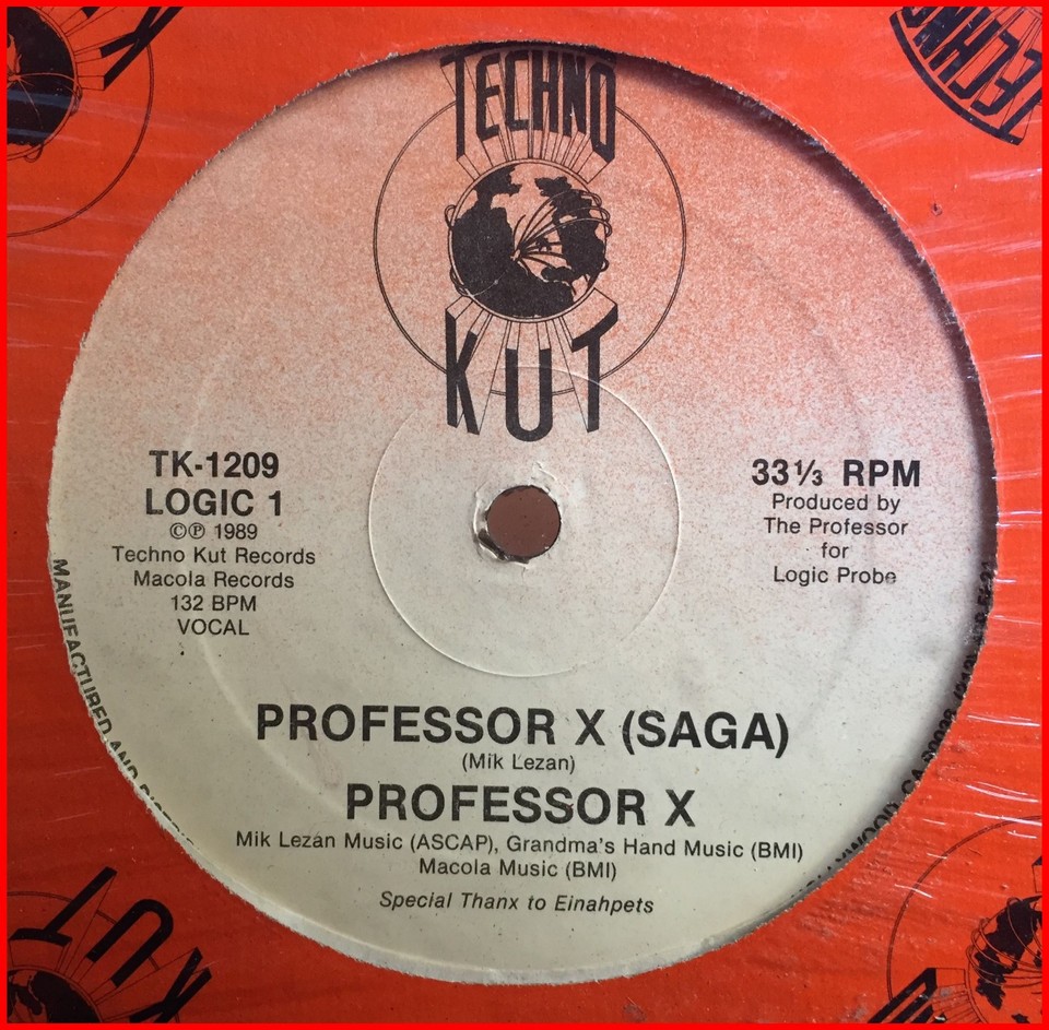 ELECTRO 12" Professor X-professor x (saga) TECHNO KUT - MEGA RARE ...