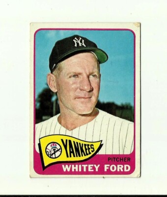 1965 TOPPS #330 Whitey Ford: New York Yankees: Pitcher: Baseball Card ...