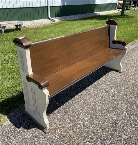 Vintage Wooden Church Pew, Porch Bench, Entry Foyer Bench, Dining ...