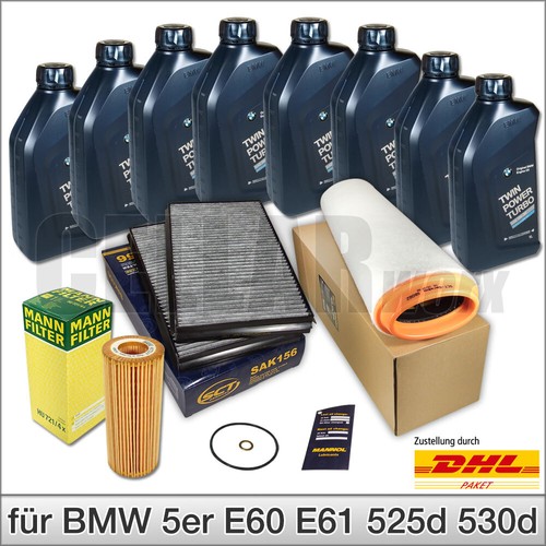 SCT MANN Inspektionspaket Filter BMW original Öl für BMW 5er E60 E61 525d 530d | eBay.de