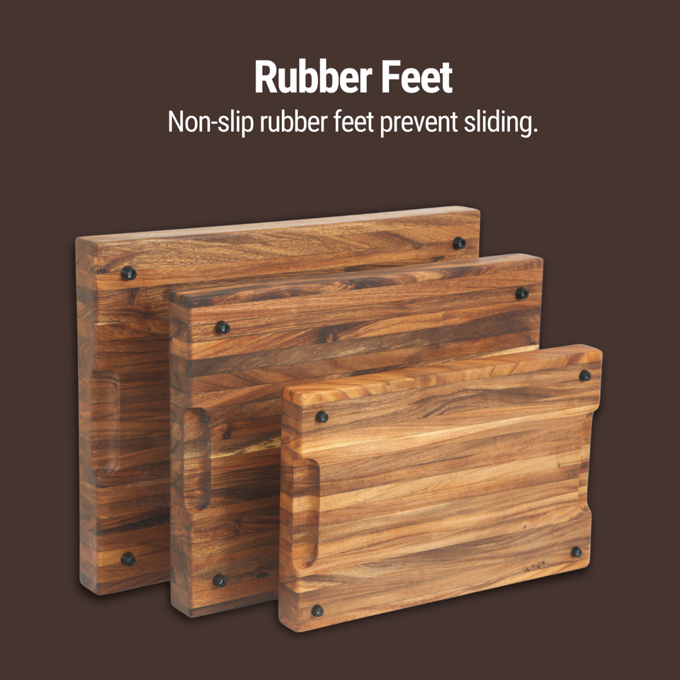 Shumaru 2-Inch Thick Large Butcher Block Cutting Board – 18.8"x12.3" | eBay