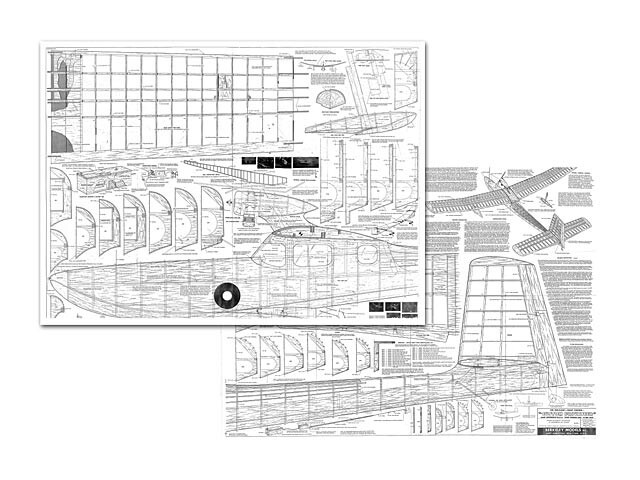 Custom Privateer Floatplane 114" Wing RC Model Airplane Printed Plans ...