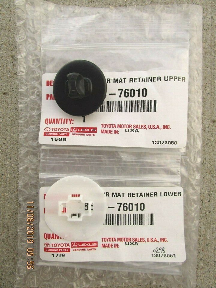 2014-2019 Toyota Highlander Floor Mat Retention Clip Carpet Clip Set of ...