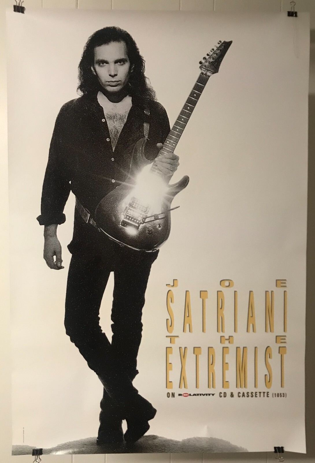Joe Satriani The Extremist 1992 24x36 Poster Very rare and hard to find ...