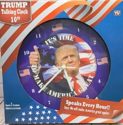 President Donald Trump Talking Clock! Let's Make America Great Again ...