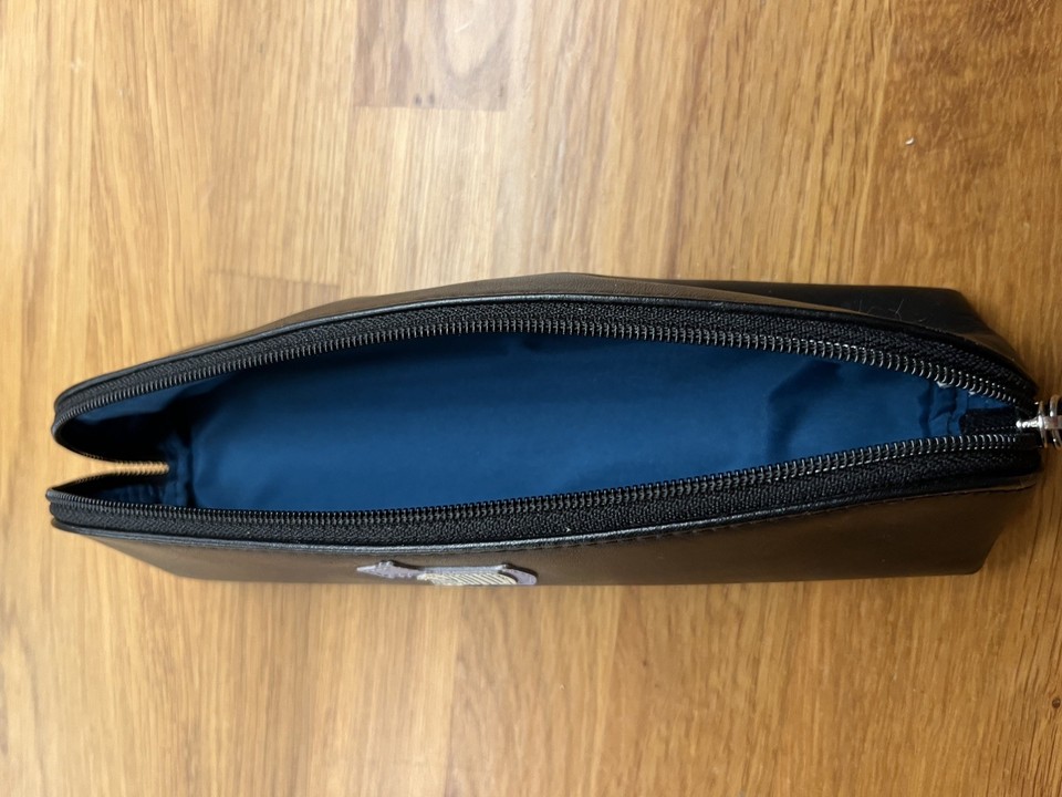 Radley Black Leather Pencil/Glasses Case in Good Condition 20L x 6H x ...