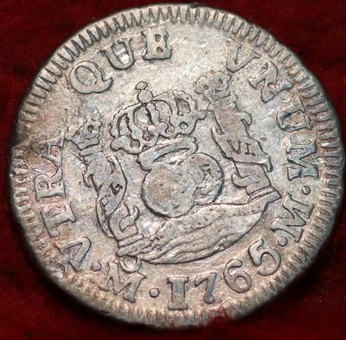 1765 Mexico 1 Real Silver Pillar Foreign Coin | eBay