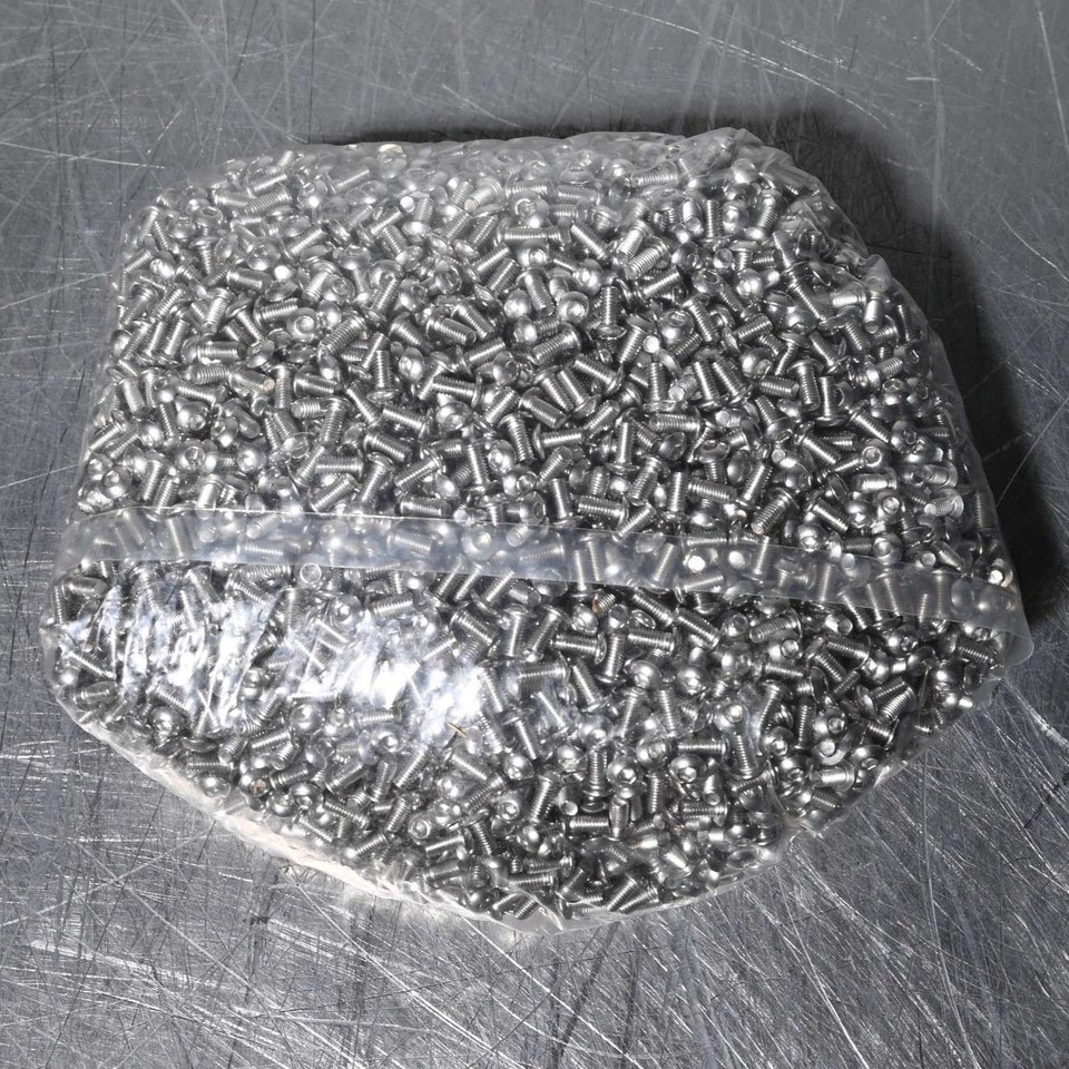 5000x NEW Brighton Best Stainless Steel A2 Screws, M3-0.5x6, 824004-500 ...