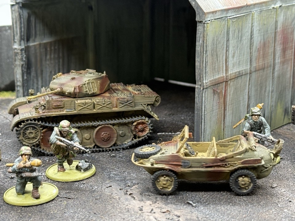 Vehicle lot - Luchs Tank SDKFZ Halftrack Schwimmwagon Bolt Action 28mm ...