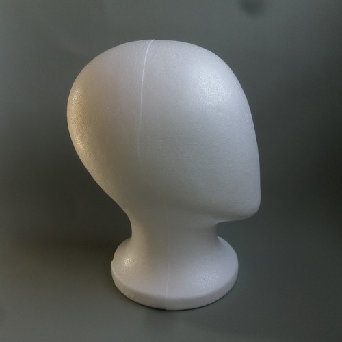 Polystyrene Foam Head Faceless Dummy Mannequin Model For Hat Hair Wigs ...