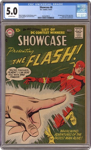 Showcase #8 CGC 5.0 1957 0325429013 2nd app. Silver Age Flash | eBay