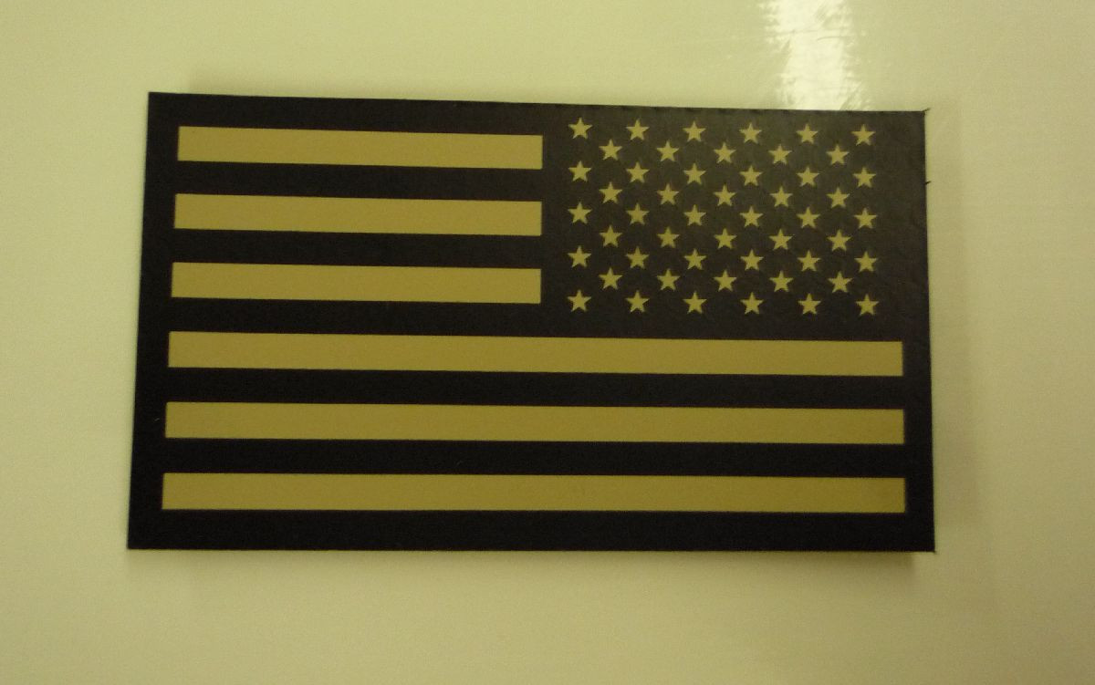REVERSE USA flag Tan on IR MB Solas 2ND 3.5"X2" WITH VELCRO® BRAND ...